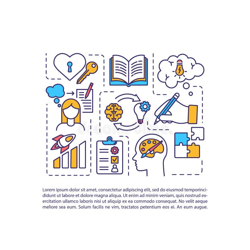 Creative Journaling Concept Icon with Text Stock Vector - Illustration ...