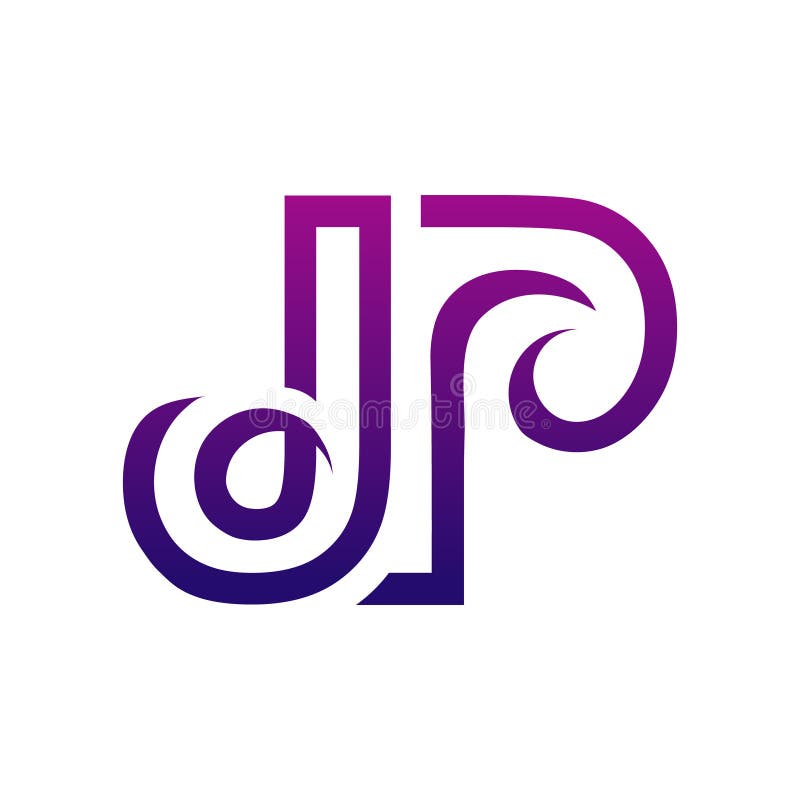 Creative JP Logo Icon Design Stock Vector - Illustration of business ...