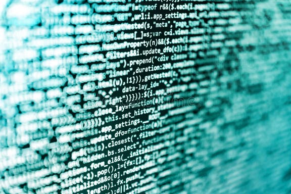 Creative Js HTML5 Closeup Set on Background. Web Server Data on a ...