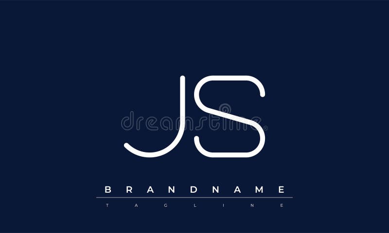 Creative JS Letter Initial Logo Vector Image Stock Vector ...