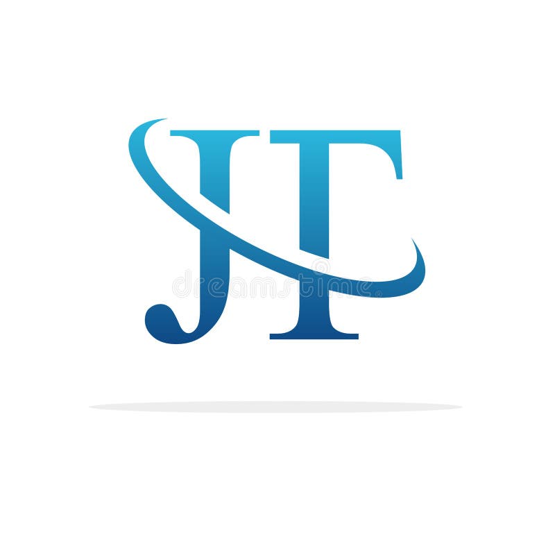 Creative JT Logo Icon Design Stock Vector - Illustration of white ...