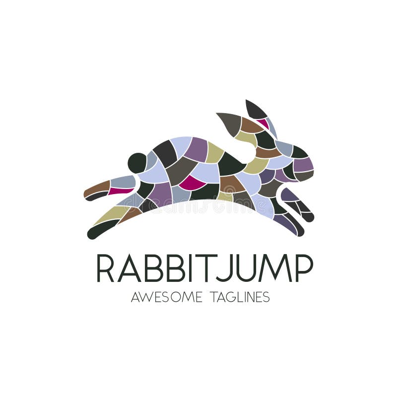 Jumping rabbit stock illustration. Illustration of speed - 7188654