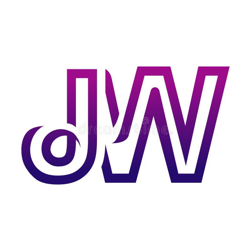Creative JW Logo Icon Design Stock Vector - Illustration of abstract ...
