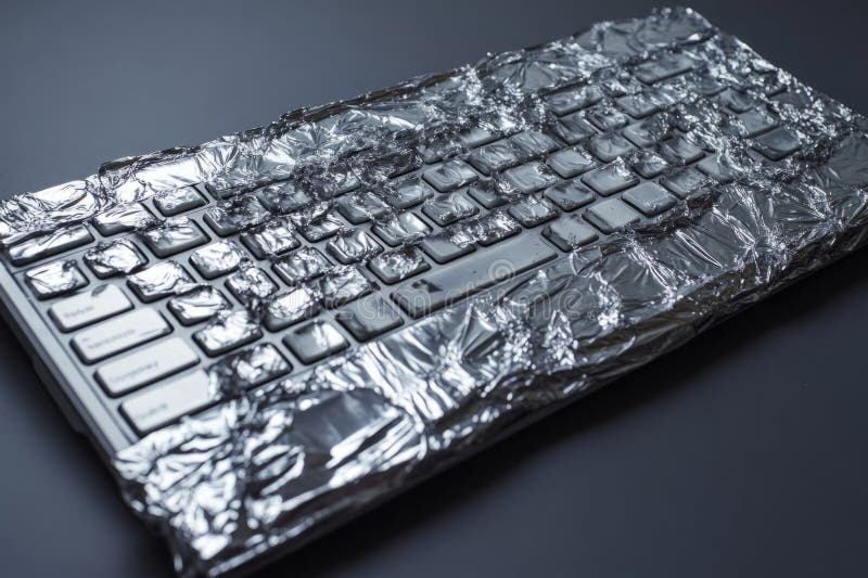 A Creative Keyboard Wrapped in Foil. this Unique Design Blends ...