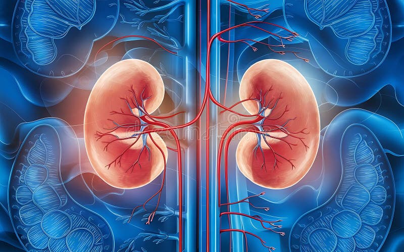 Creative Kidney Pattern Wallpaper for Medical Awareness Stock ...