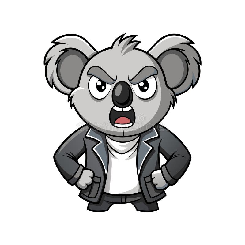Creative Koala Singing Illustration for Unique Designs Stock Photo ...