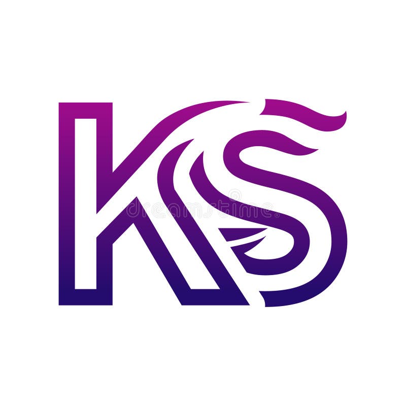 Creative KS Logo Icon Design Stock Vector - Illustration of idea ...