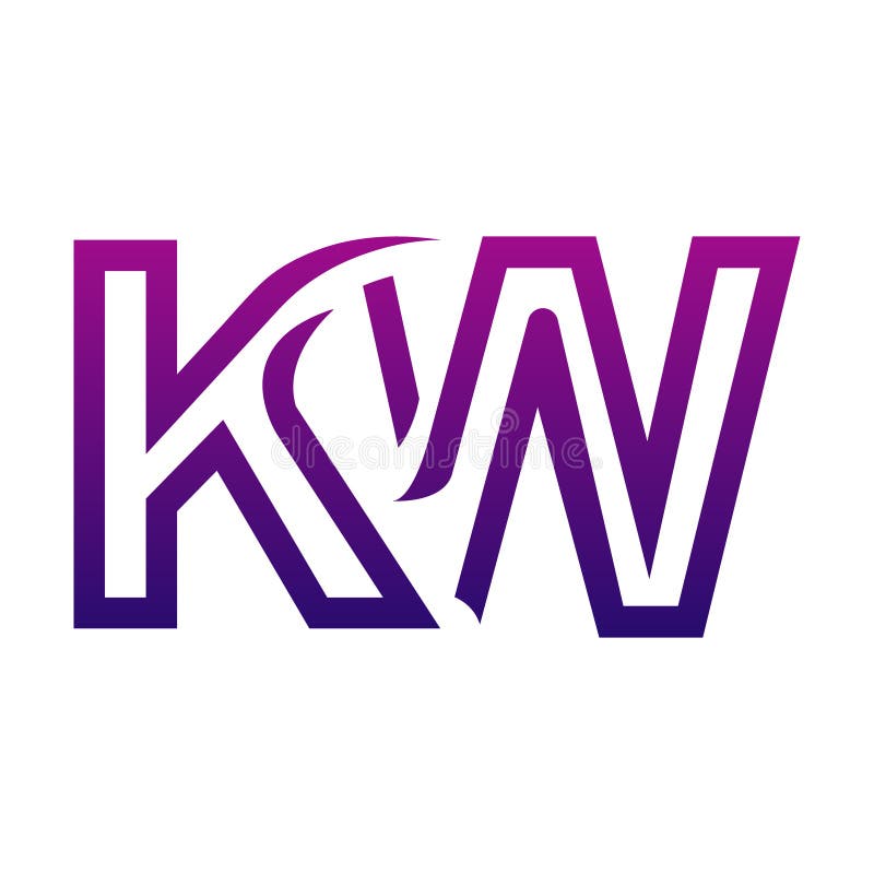 Creative KW Logo Icon Design Stock Vector - Illustration of logos ...