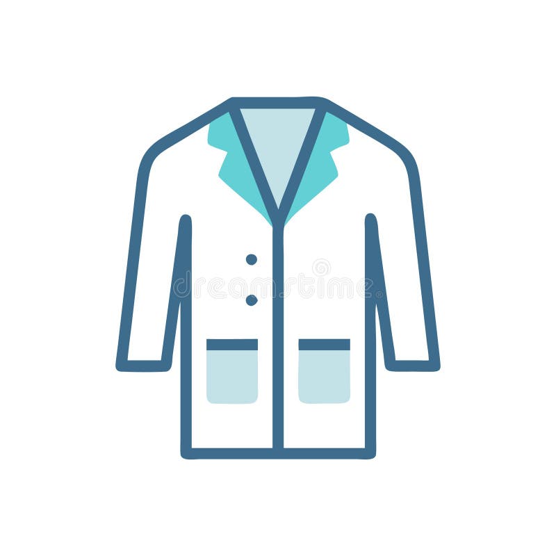 Creative Lab Coat Illustration Icon Stock Image - Illustration of ...
