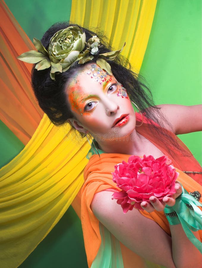 Creative lady. stock image. Image of couture, happy, colorful - 37759691