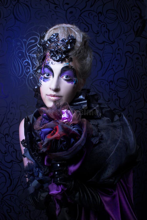 Creative lady stock image. Image of fantasy, face, facial - 37759811