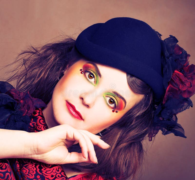 Creative lady. stock image. Image of portrait, person - 37096167