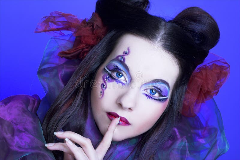 Creative lady stock photo. Image of bright, costume, elegant - 38169506