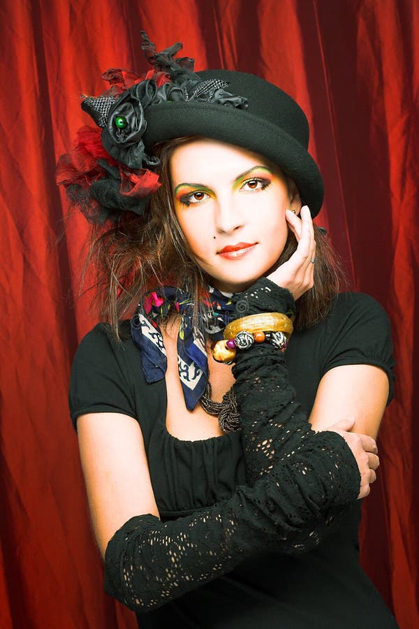 Creative lady. stock image. Image of attractive, portrait - 40095663