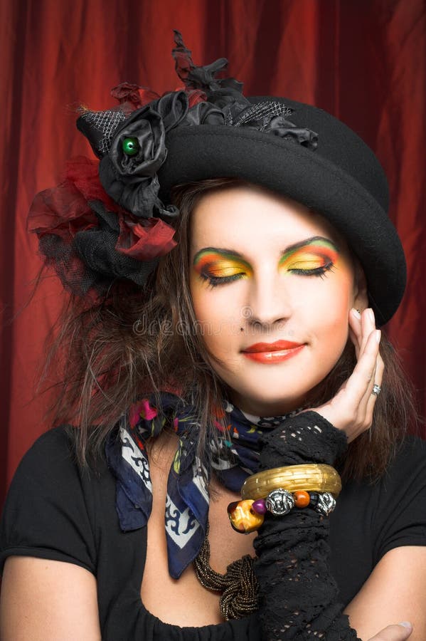 Creative lady. stock image. Image of elegant, makeup - 40126231
