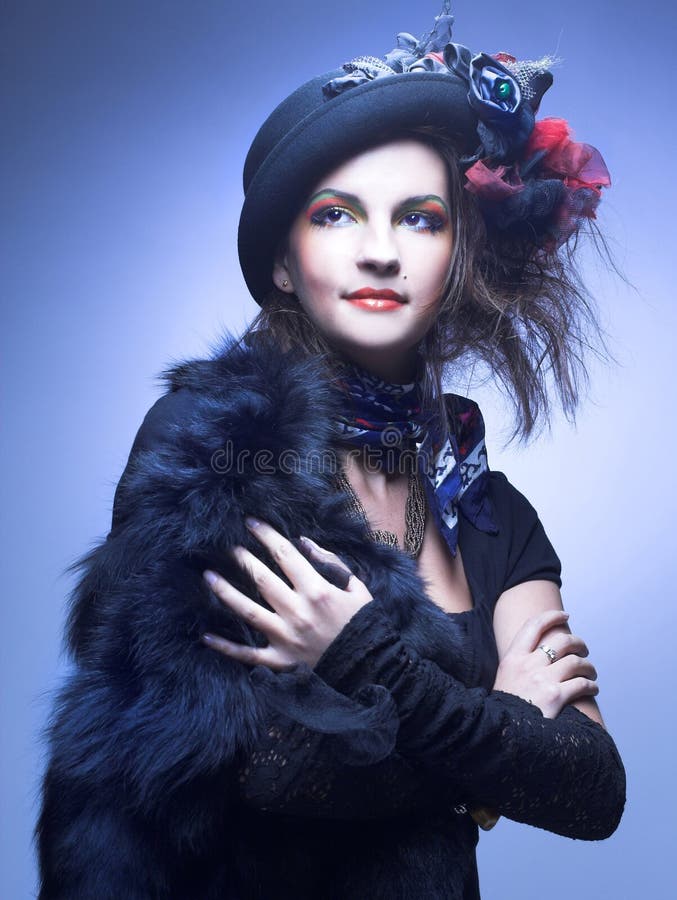 Creative lady. stock photo. Image of portrait, corset - 40341382