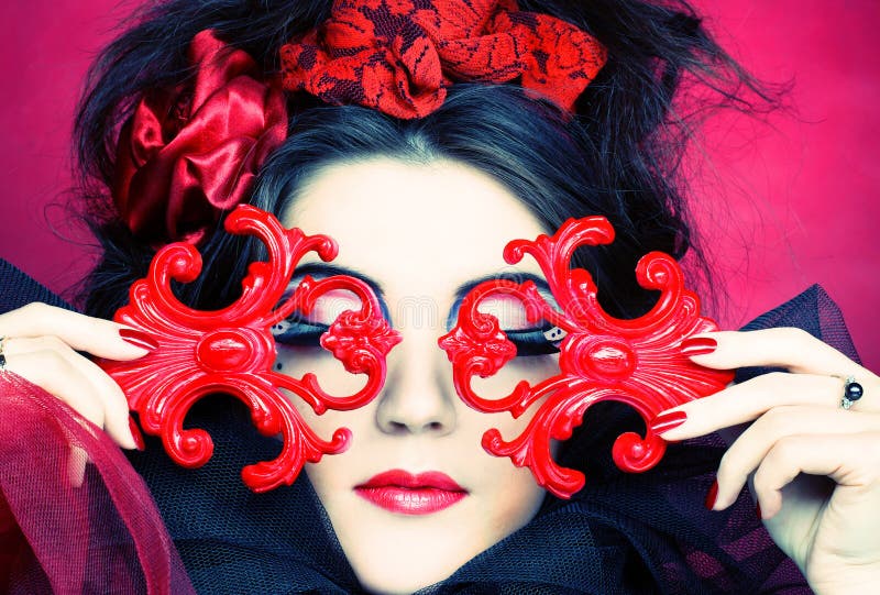 Creative lady. stock image. Image of eccentric, fashion - 39951177