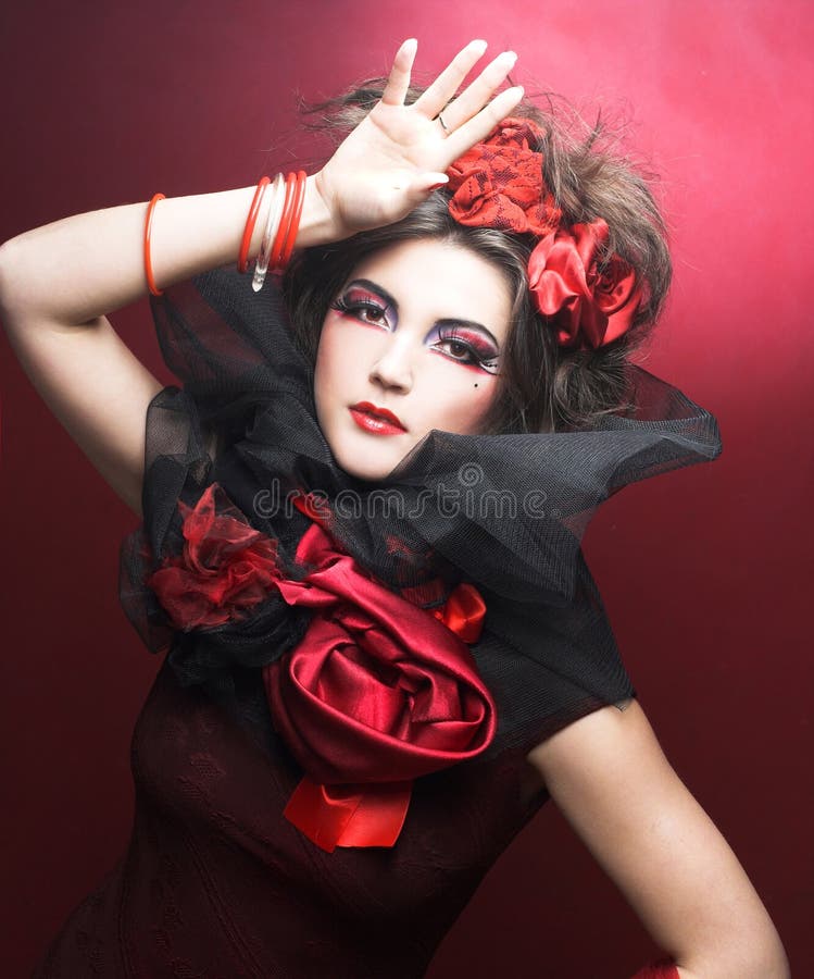 Creative lady. stock photo. Image of caucasian, eccentric - 40372458