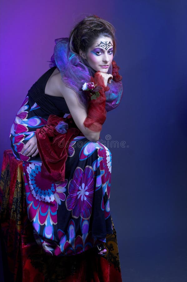 Creative lady. stock photo. Image of elegant, girl, black - 38168962