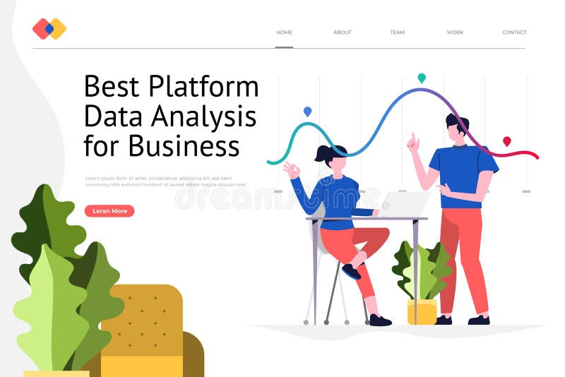 Data Analysis Website stock illustration. Illustration of digital ... Data Analysis Website stock illustration. Illustration of digital ...