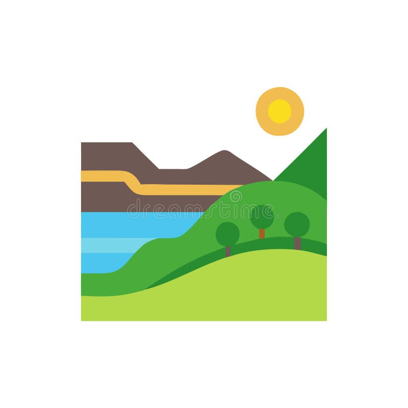 Creative Landscape Graphic Icon Stock Image - Illustration of manager ...