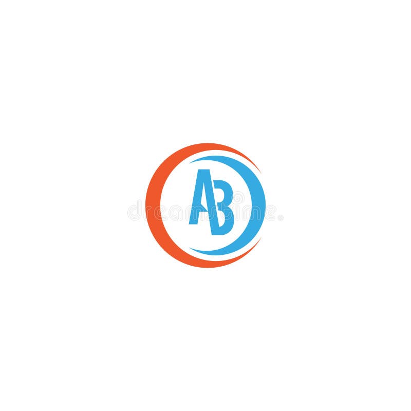 This is Creative Latter AB Logo Design Stock Illustration ...