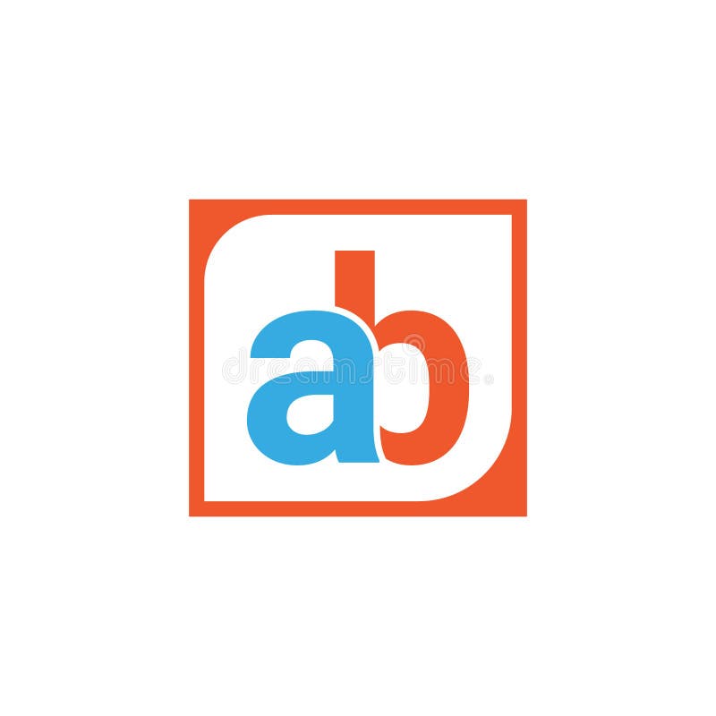 This is Creative Latter AB Logo Design Stock Illustration ...