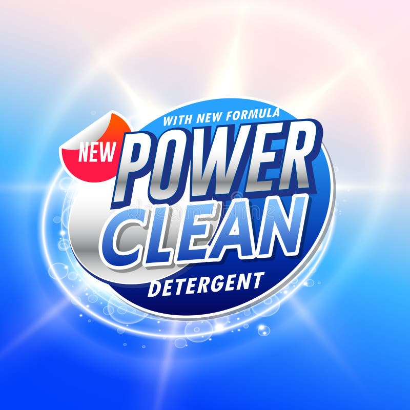 Creative Laundry Detergent Product Packaging Concept Template De Stock ...