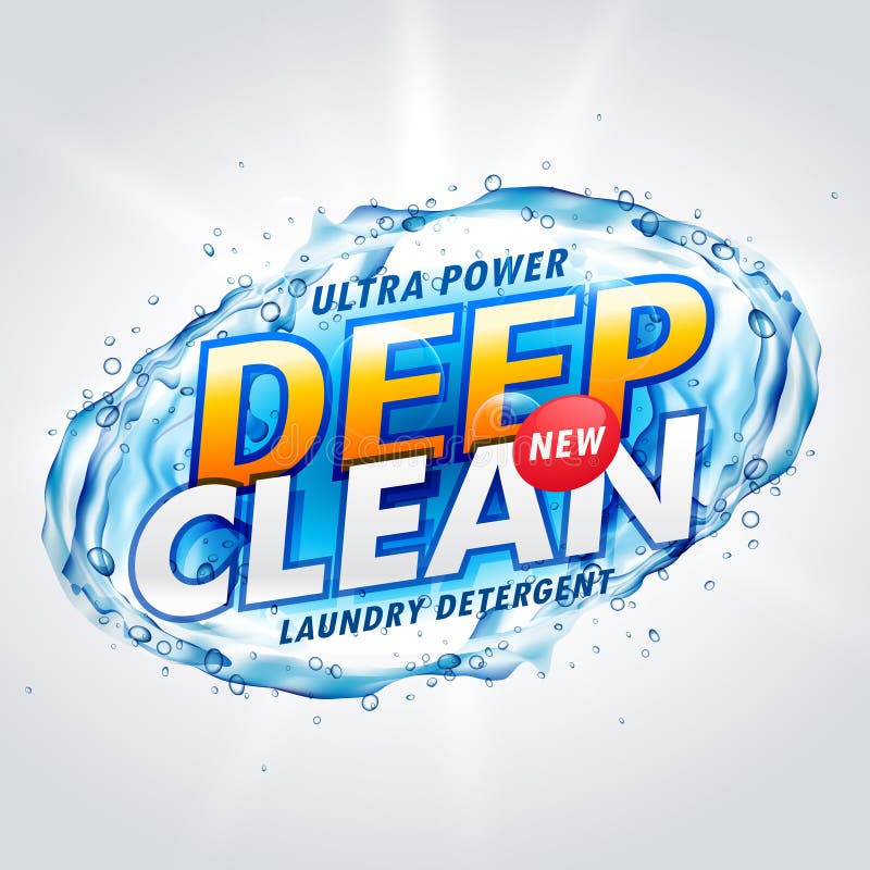 Creative Laundry Detergent Product Packaging Concept Design Vector ...