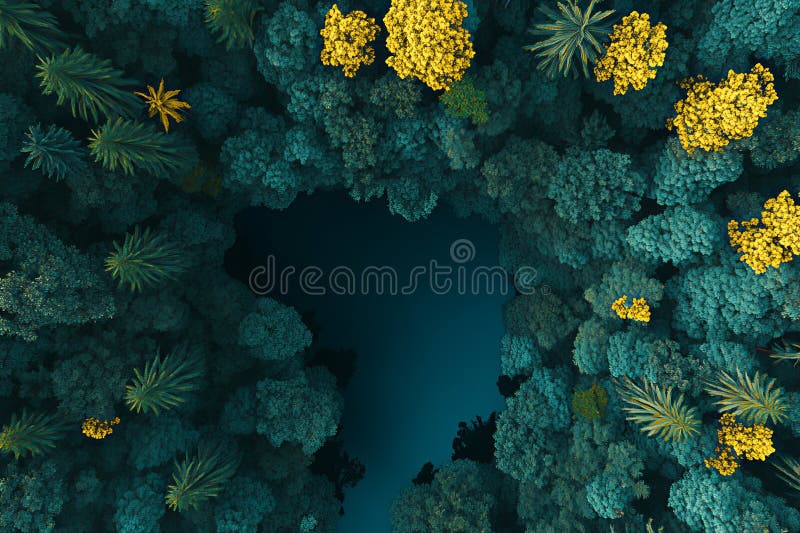 Creative Layout Crafted from Tropical Leaves. Flat Lay Stock Image ...