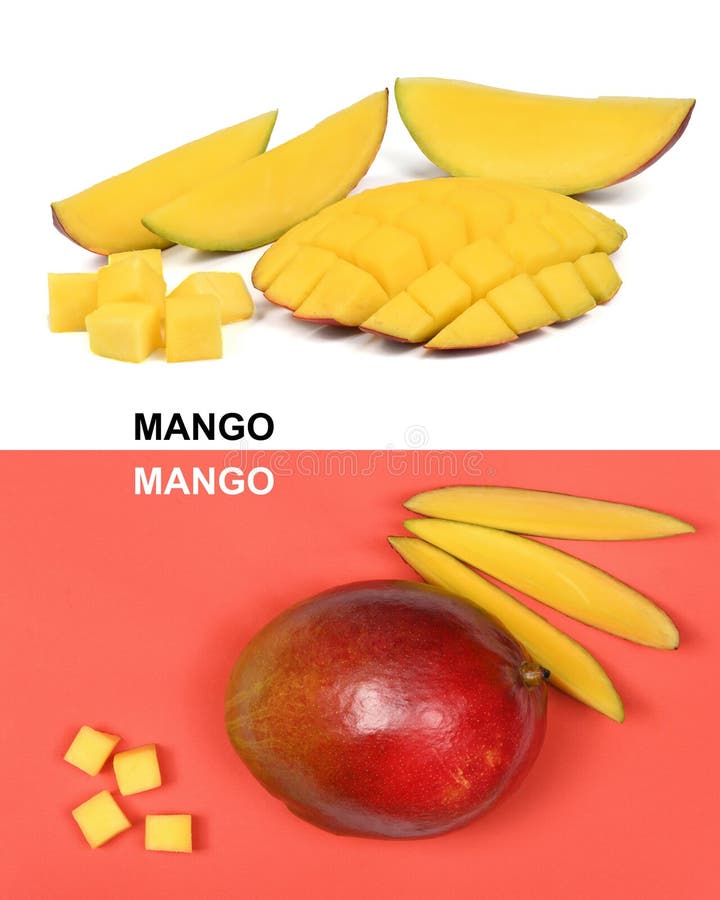 Creative Layout Made of Fresh Mango Fruits Stock Photo - Image of ...