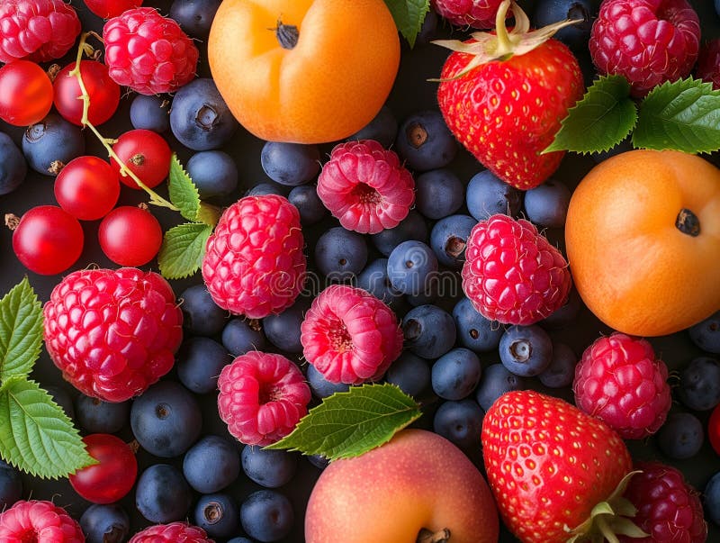 Creative Layout Made of Fruits. Flat Lay Stock Photo - Image of ...