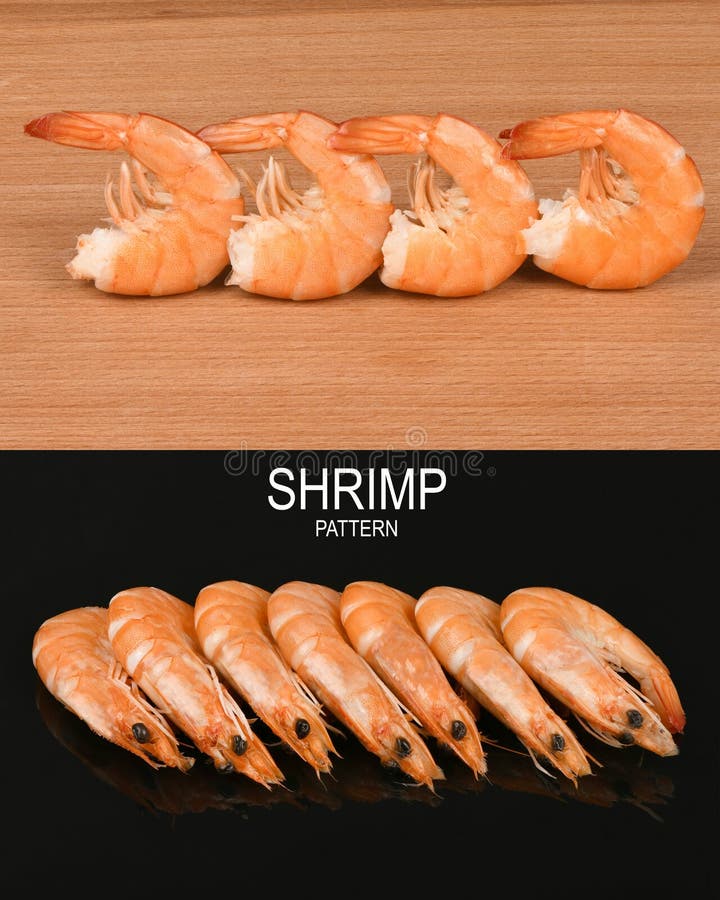 Creative Layout Made of Shrimp Stock Photo - Image of fish, pink: 220799930
