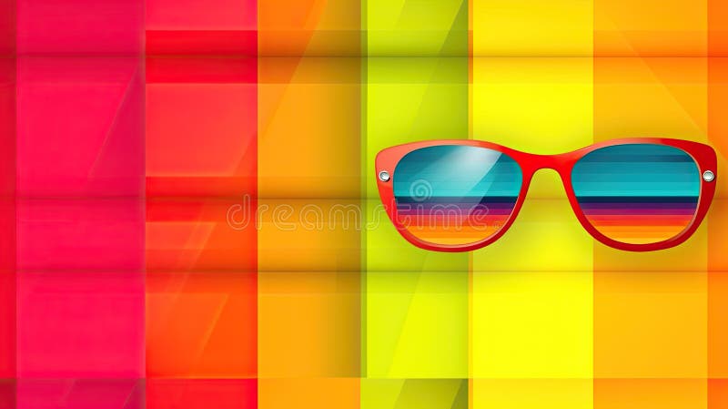 Creative Layout Made of Sunglasses, Flat Lay on Blue Background. Summer ...