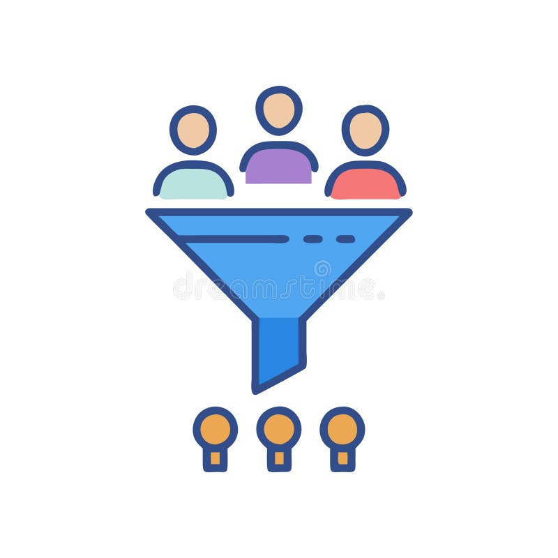 Creative Lead Conversion Graphic Icon Stock Photo - Illustration of ...