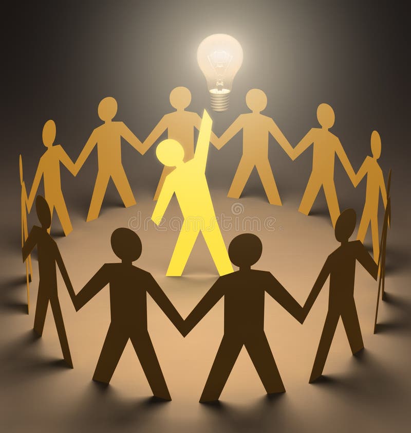Creative Leader stock illustration. Illustration of light - 33979169