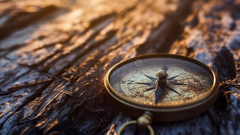 Creative Leadership Compass Concept Stock Illustration - Illustration ...