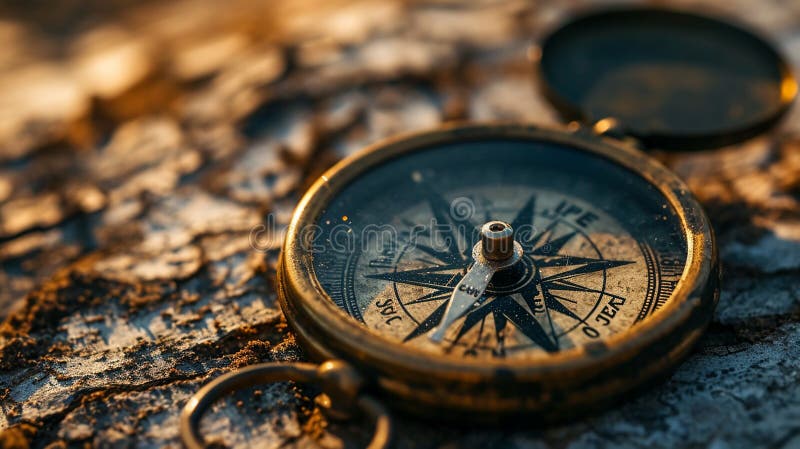 Creative Leadership Compass Concept Stock Image - Image of business ...