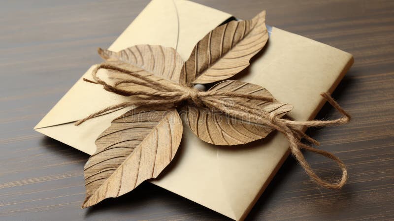 Creative leaf invitation stock illustration. Illustration of generated ...