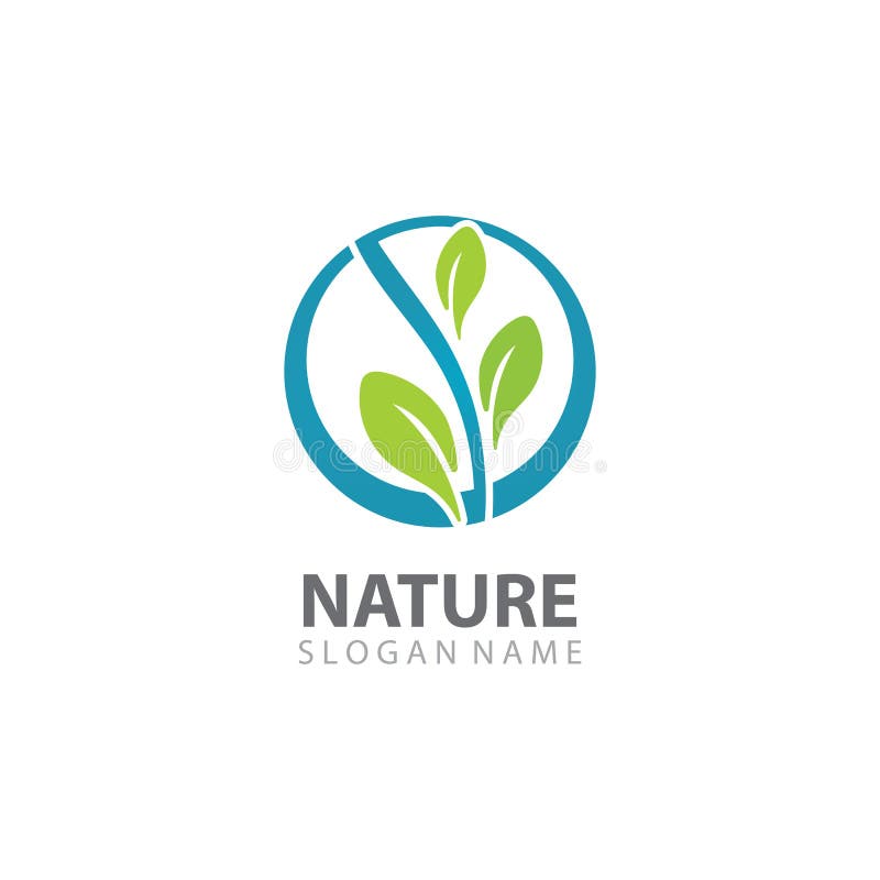Creative Leaf Nature Logo Design Template Vector Stock Illustration ...