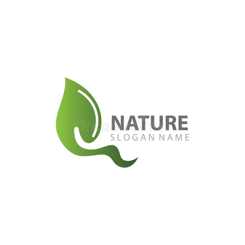 Creative Leaf Nature Logo Design Template Vector Stock Illustration ...