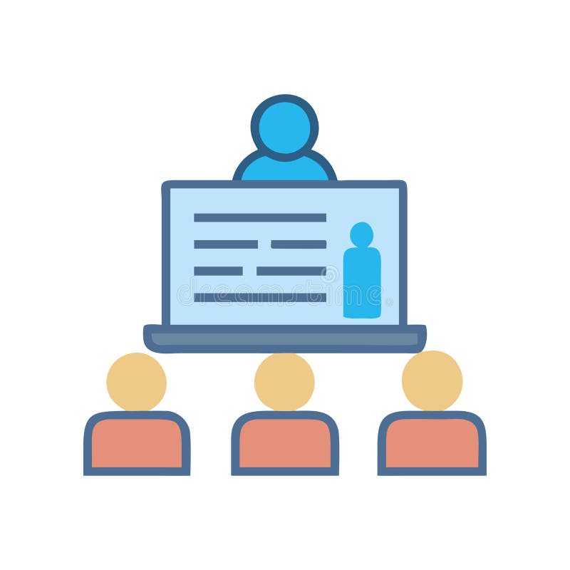 Creative Lecture Icon Design Stock Vector - Illustration of online ...