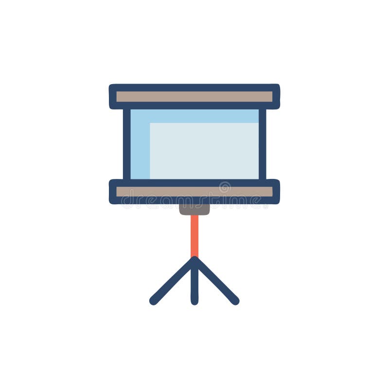 Creative Lecture Stand Icon for Learning Stock Illustration ...
