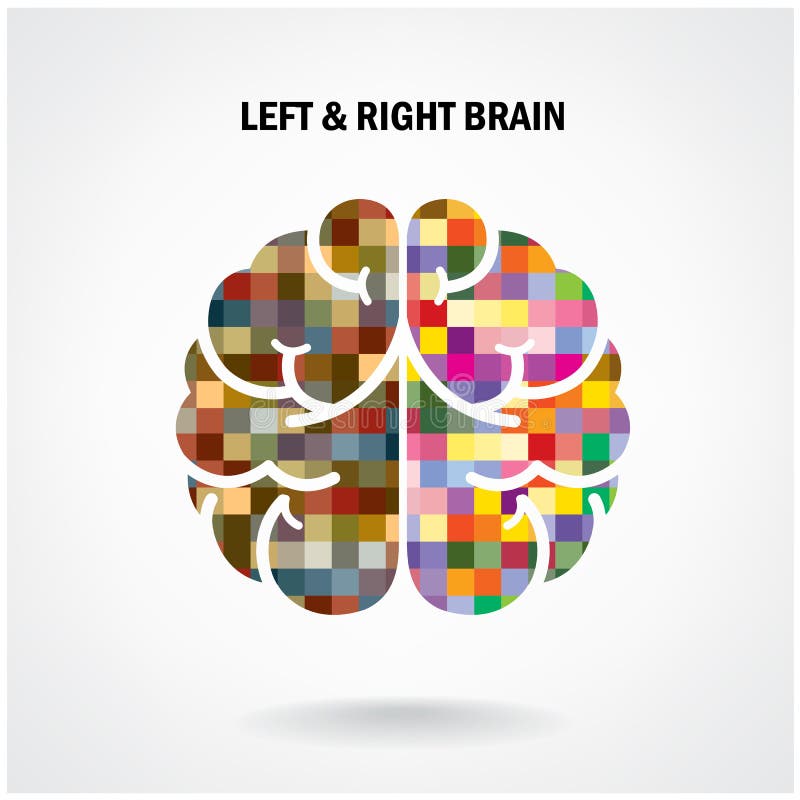 Left Brain and Right Brain Symbol,creativity Sign, Stock Vector ...