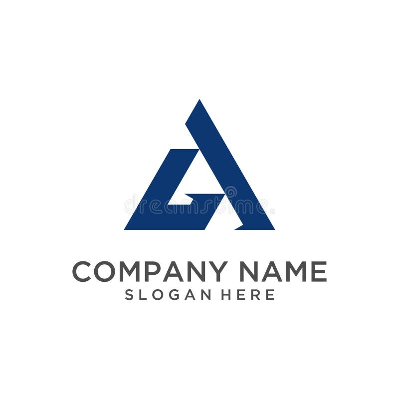 Creative Letter AG Logo Design Stock Vector - Illustration of luxury ...