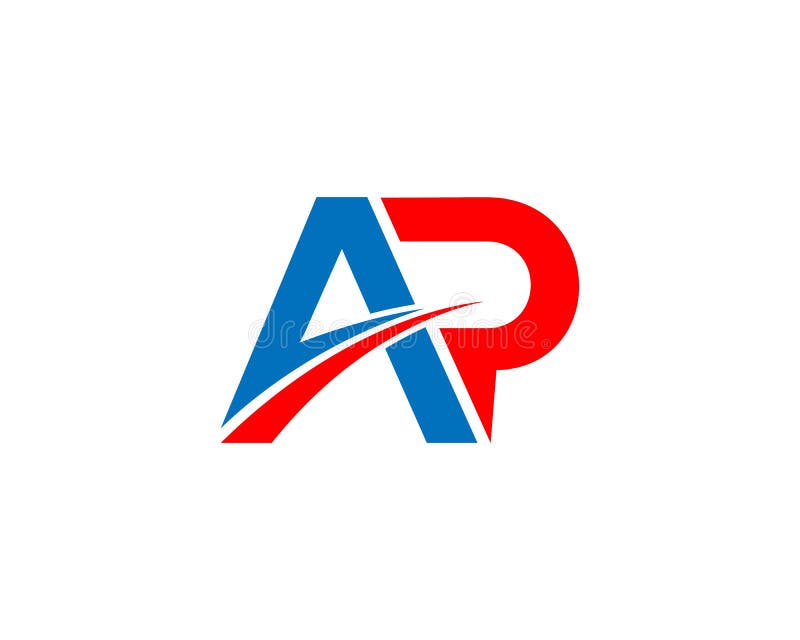 Creative Letter AP Logo Icon Unique Design Vector Stock Vector ...