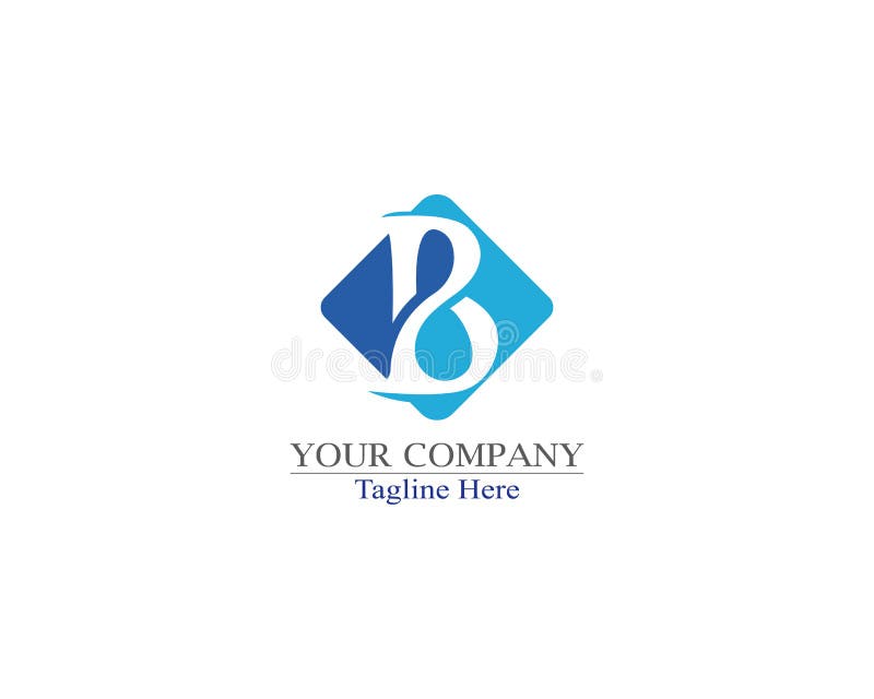 Creative Letter B Logo Template Design Stock Illustration ...