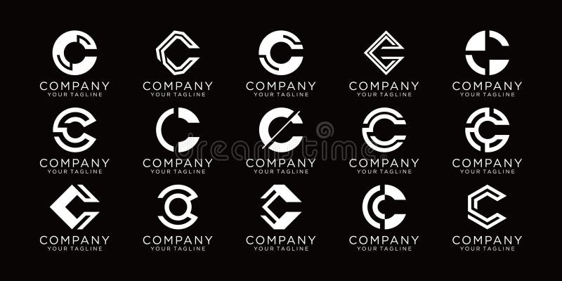 Creative Letter C Icon Set. Design for Business of Luxury, Elegant ...