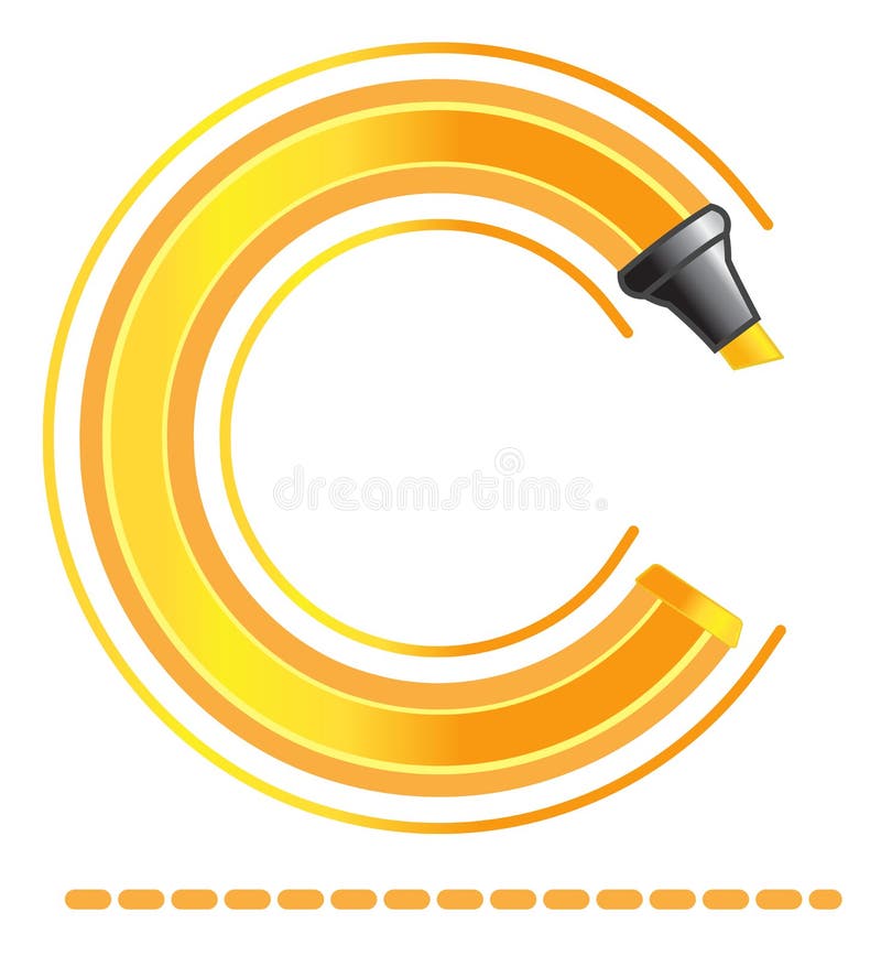 Creative Letter - C - Illustration Stock Vector - Illustration of ...