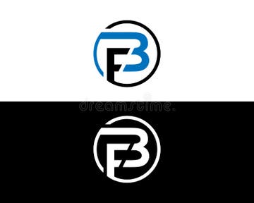 Creative Letter FB Logo Design Concept Stock Vector - Illustration of ...